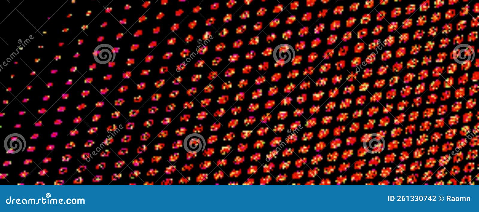 Red Color Dark Ultra Website Header Design Stock Illustration ...