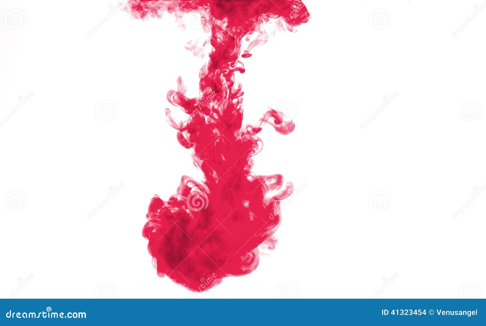 Red Color Dissolving in Water Stock Photo - Image of water, space: 41323454