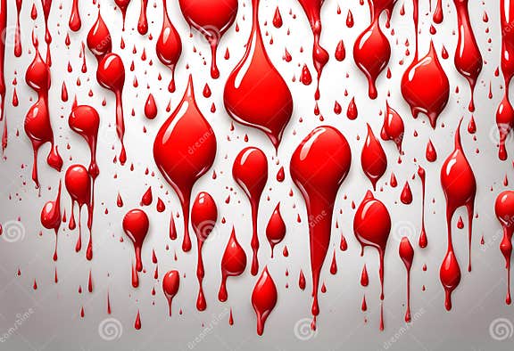 Red Color Drop Paint Abstract Background Stock Illustration ...