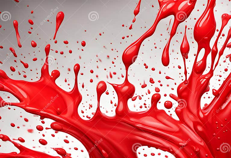Red Color Drop Paint Abstract Background Stock Illustration ...