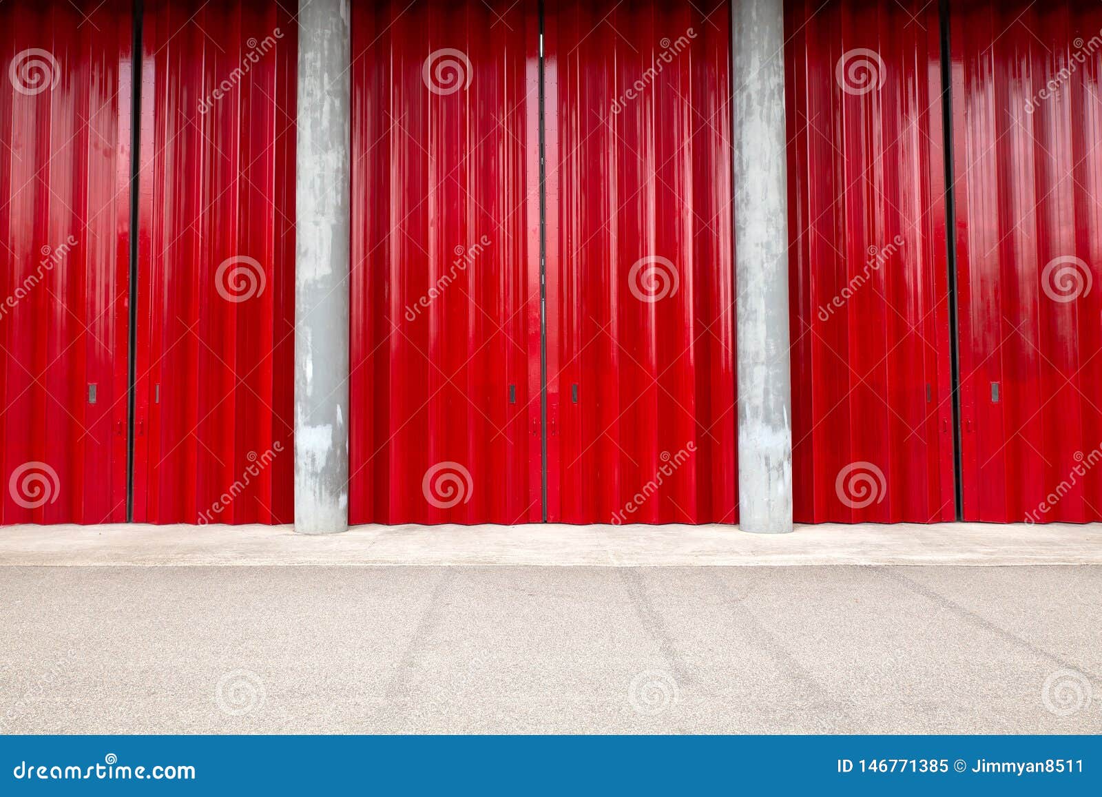 Fire station gate stock image. Image of modern, industry - 146771385