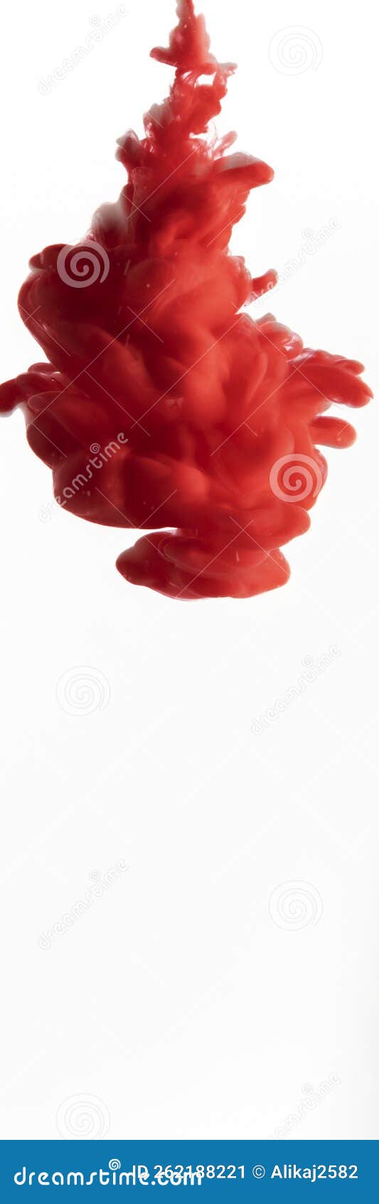 Red Color in Smoke Forms, Smooth Abstract Moving by Acrylic Paint Stock ...