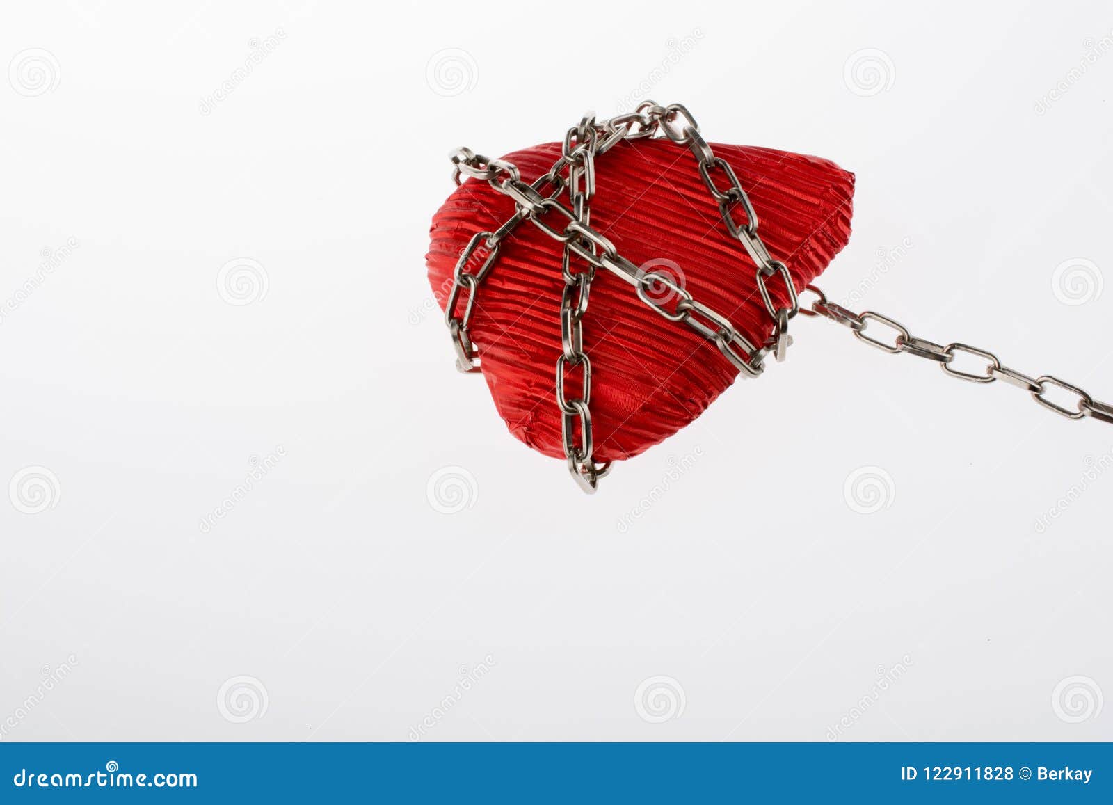 Heart in Chain stock photo. Image of heart, captive - 122911828