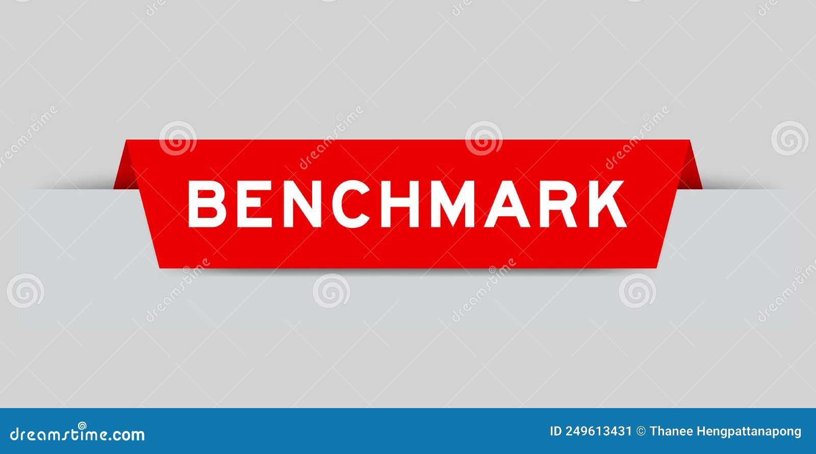Benchmark Word Magnifying Glass. Vector Illustration | CartoonDealer ...