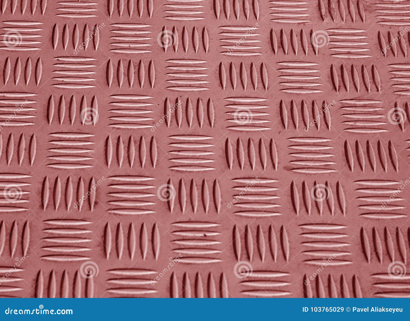 Red Color Metal Floor Pattern with Blur Effect. Stock Image - Image of ...