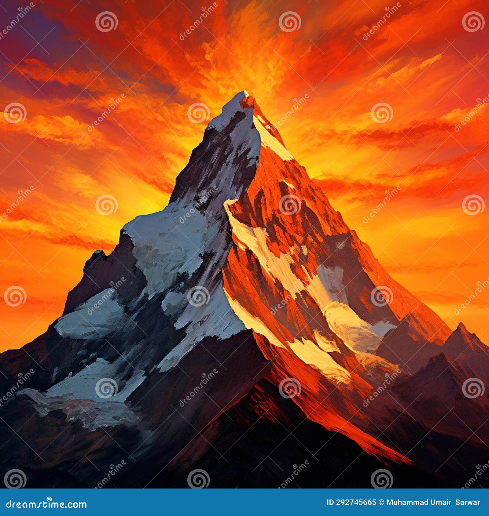 Red Color Mountains with Red Color Background Sky Generated by AI Tool ...
