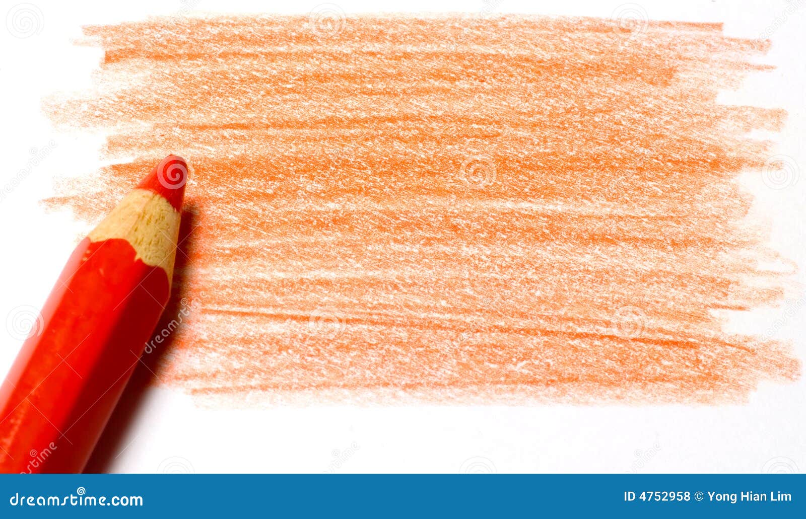 Red Color Pencil with Coloring Stock Photo - Image of pencils, shading ...