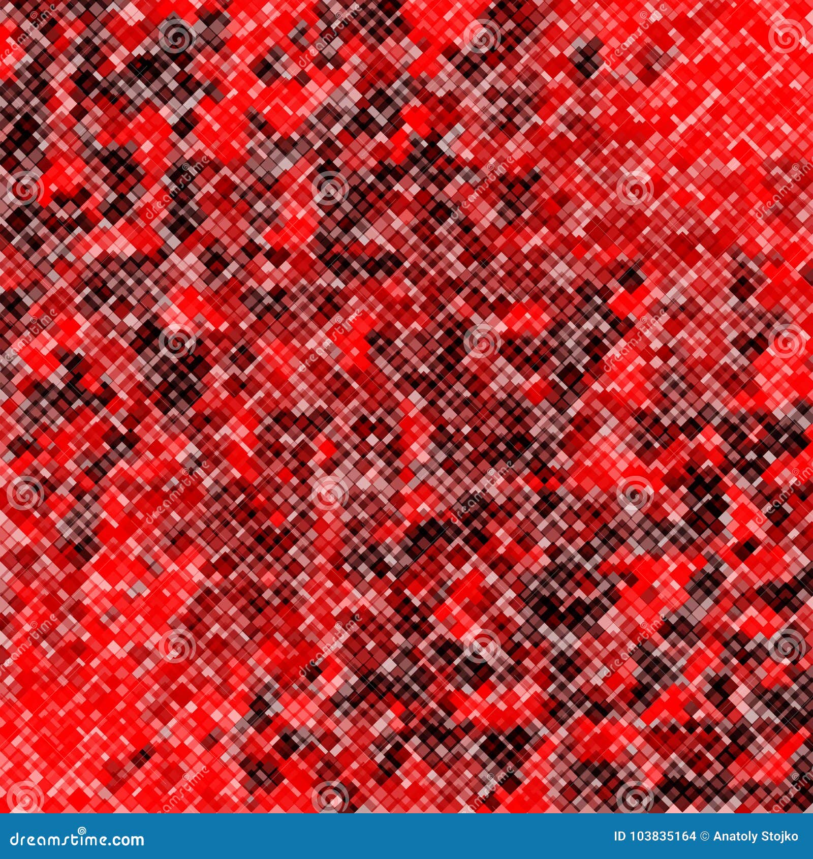 Red Color Pixel Background. Vector Red Background. Stock Vector ...