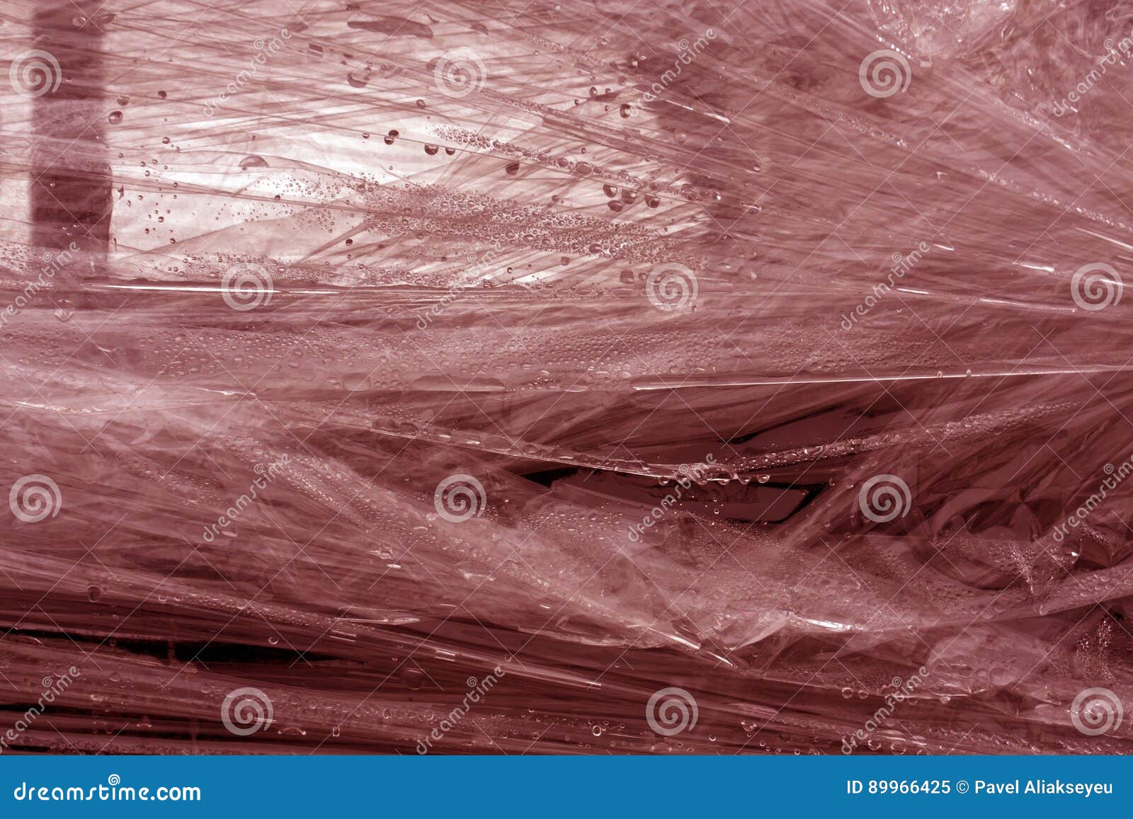 Red Color Plastic Wrap Surface. Stock Image - Image of plastic, kitchen ...