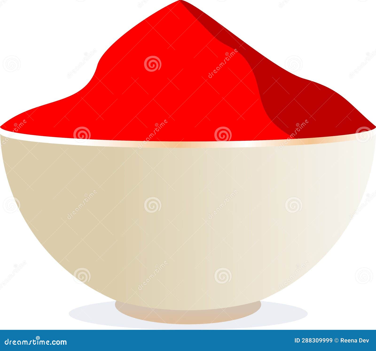 Red color pot stock illustration. Illustration of looks - 288309999