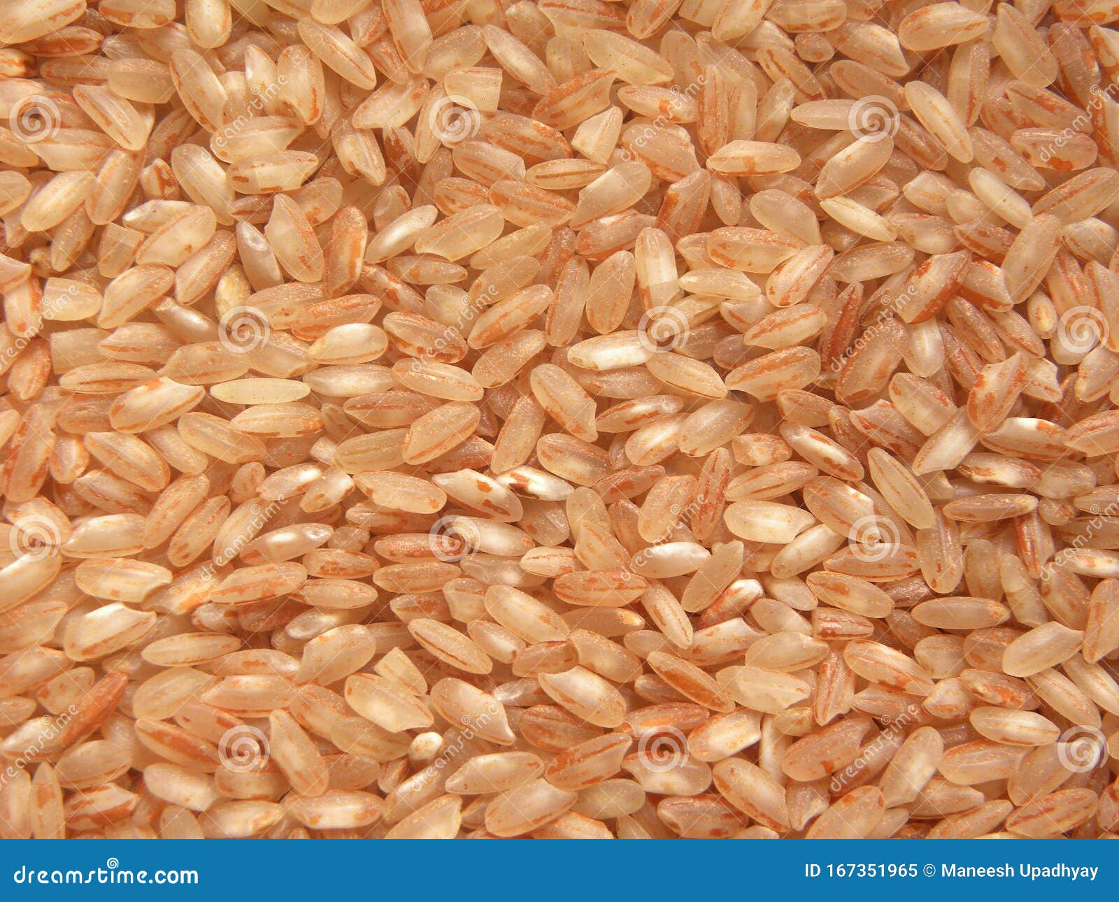 Heap of red rice stock image. Image of meal, natural - 167351965