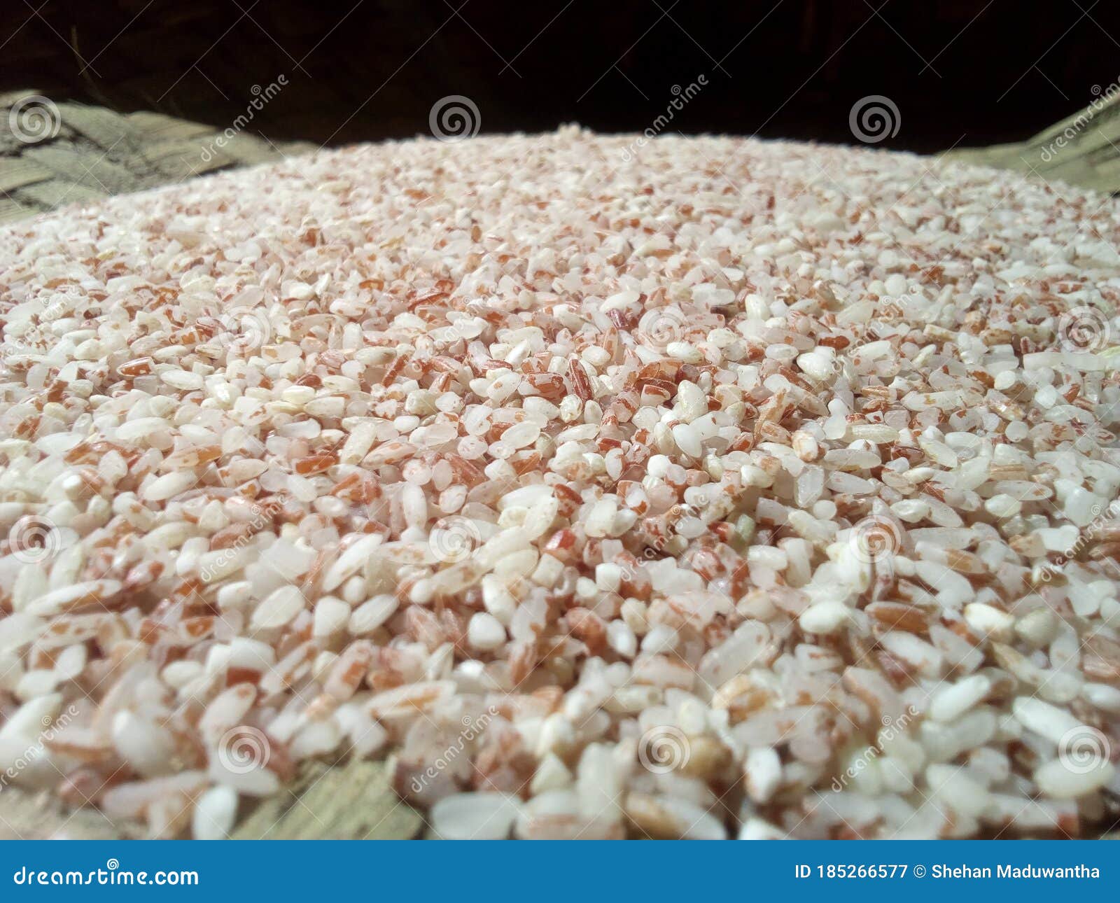 Red Color Rice with Sunlight Stock Image - Image of colorful, concept ...