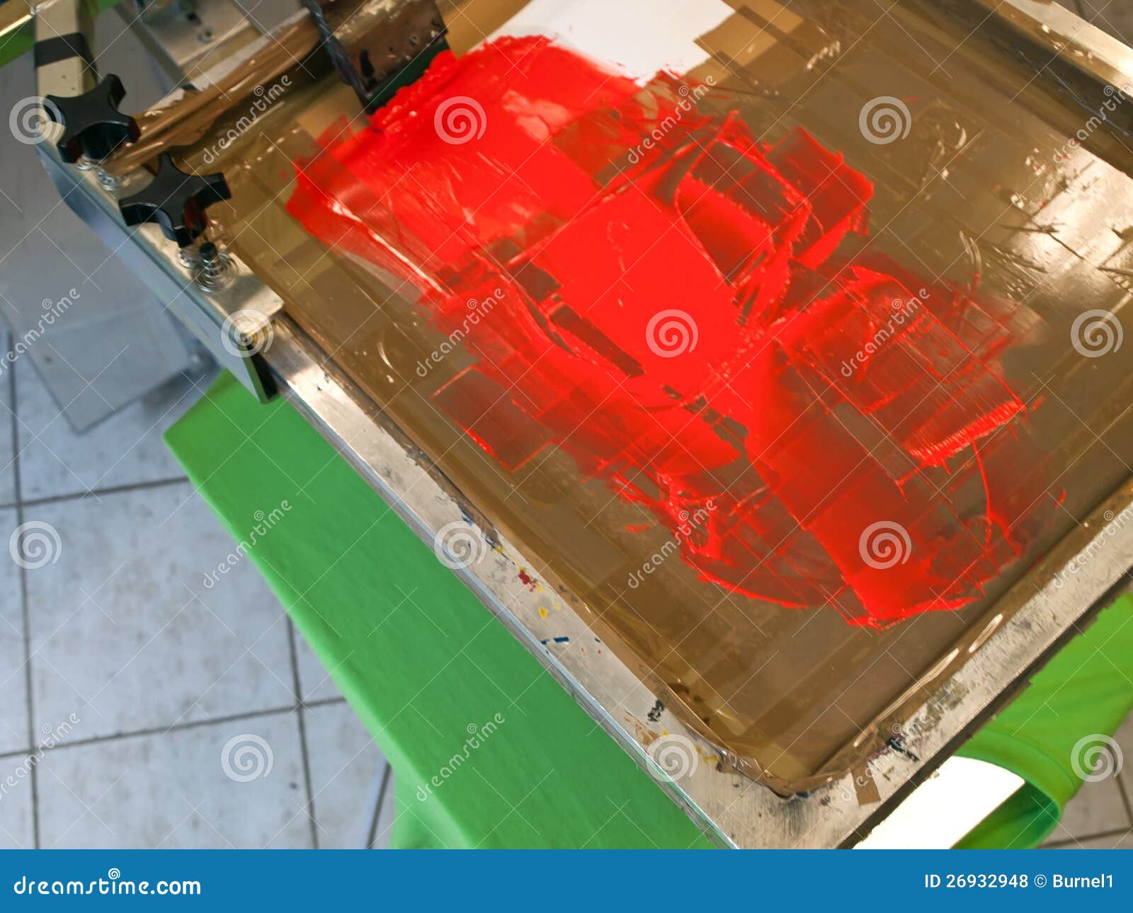 Red color on screen stock photo. Image of factory, design - 26932948