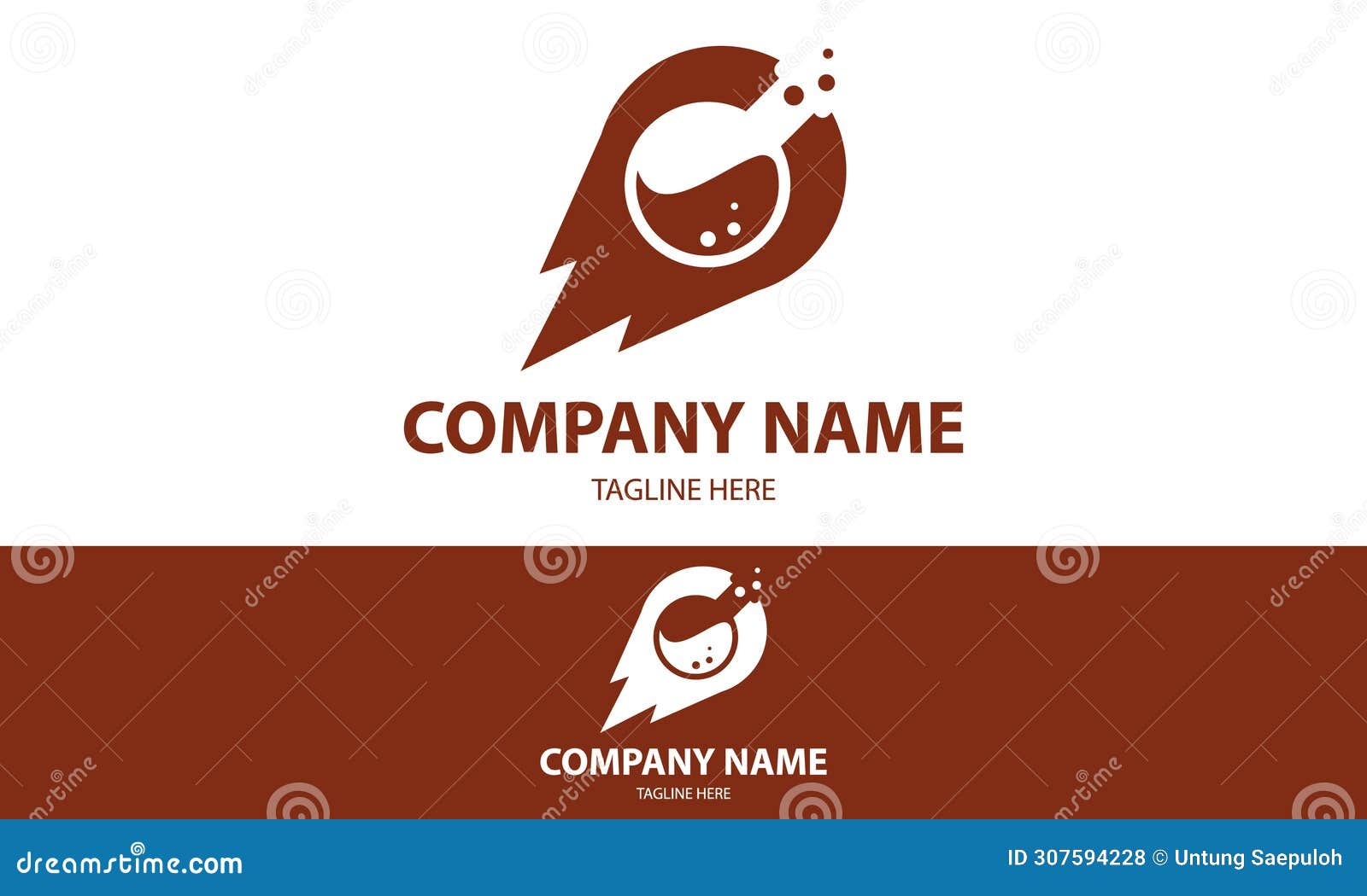 Red Color Simple Lab Bottle Logo Design Stock Illustration ...