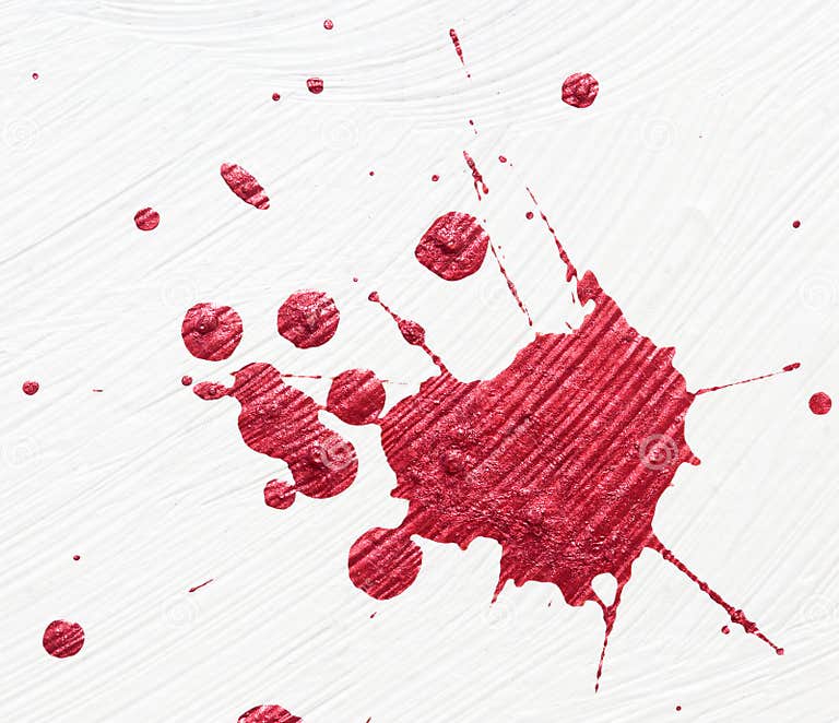 Red Color Splatter on White Stock Photo - Image of artistic, splash ...