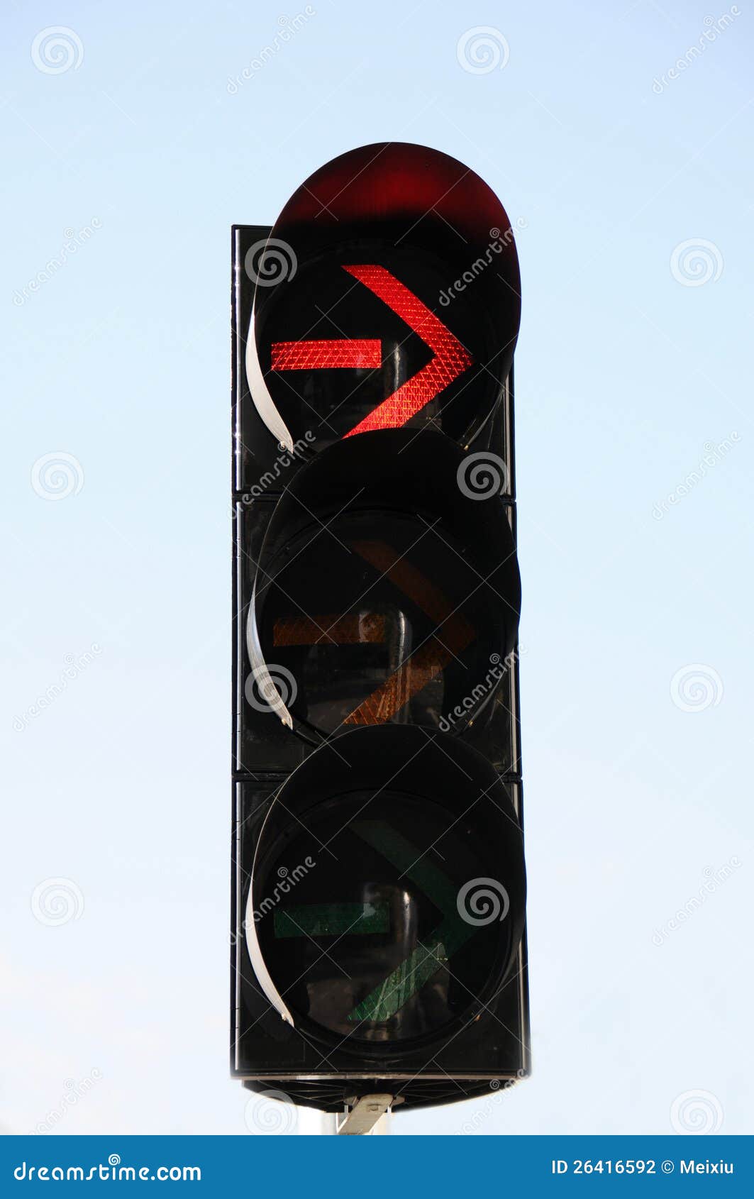 Red Color on the Traffic Light Stock Photo - Image of cross, blue: 26416592