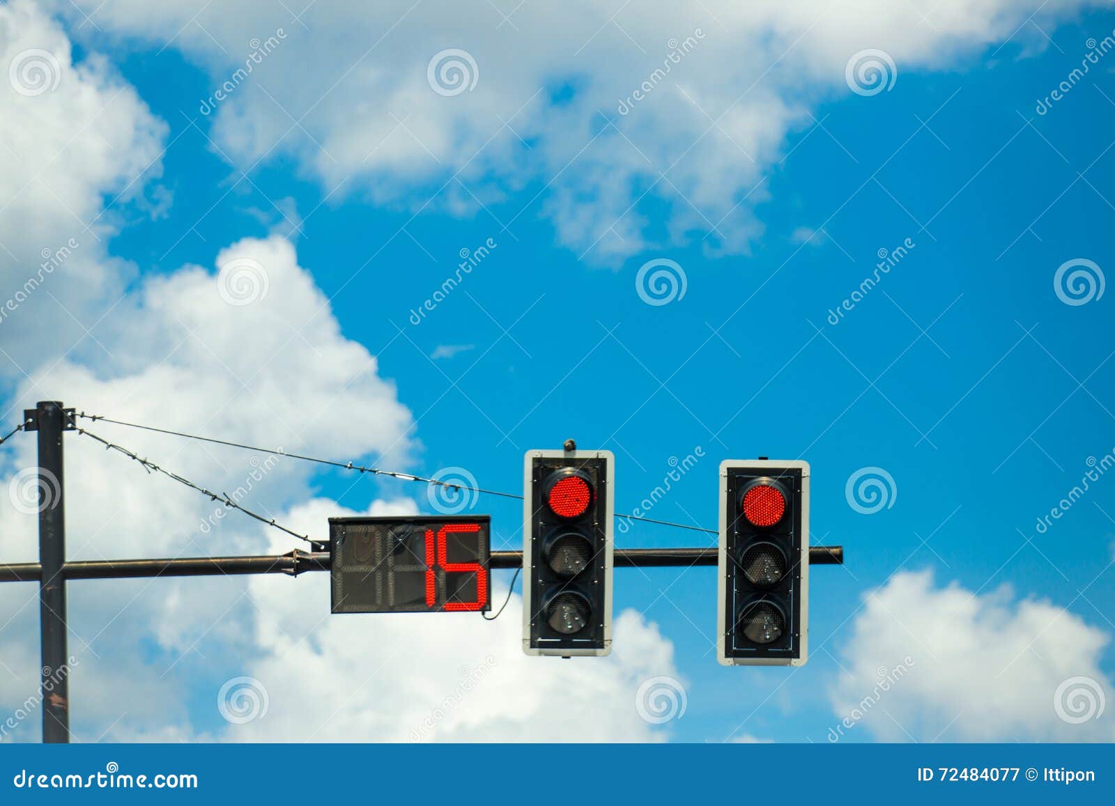 Red Color on the Traffic Light Stock Image - Image of ready, colorful ...