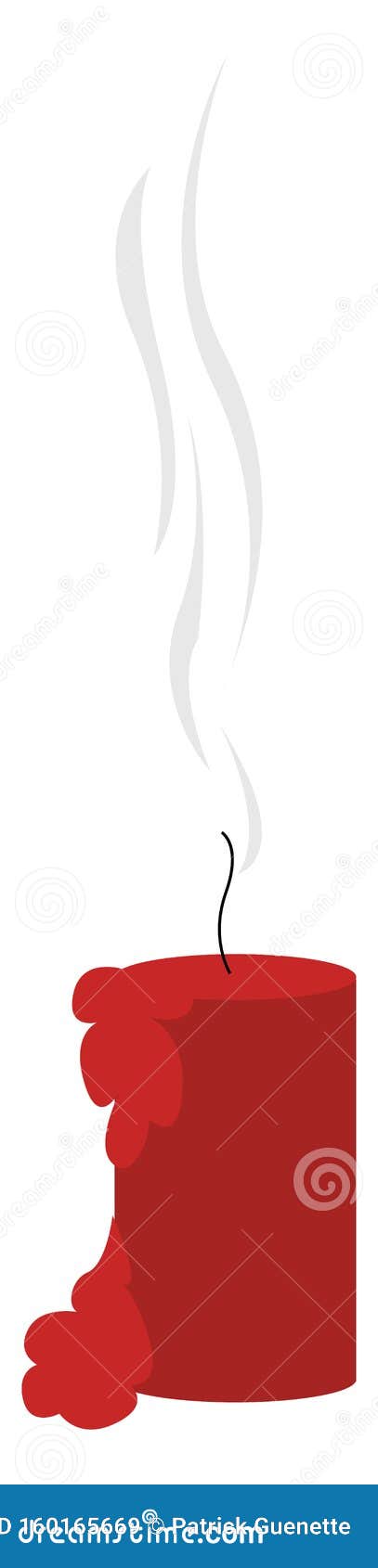 Red Color Candle, Vector or Color Illustration Stock Vector ...