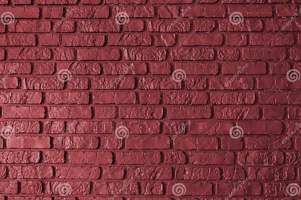 Red Colored Brick Wall Texture, Architecture Building, Masonry of Stone ...