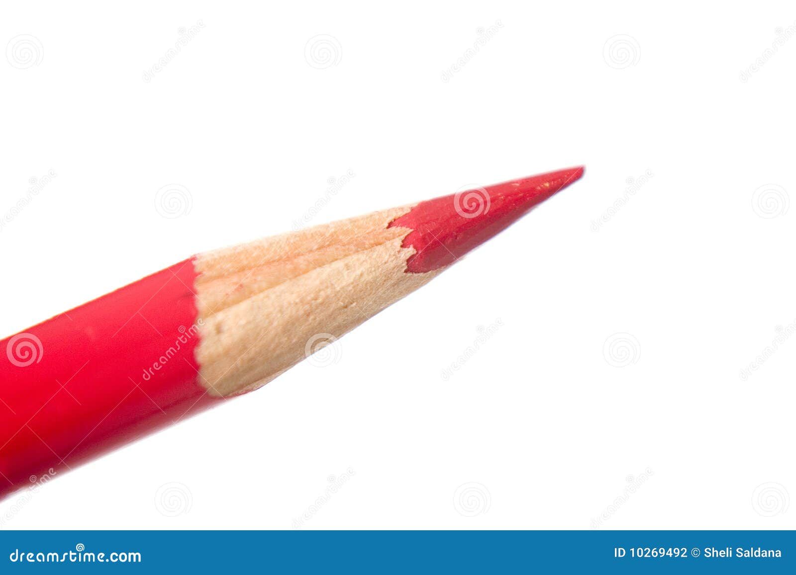 Red Colored Pencil stock photo. Image of tool, supplies - 10269492