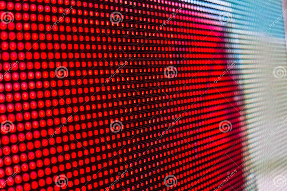 Red colored smd LED screen stock image. Image of screen - 58892799