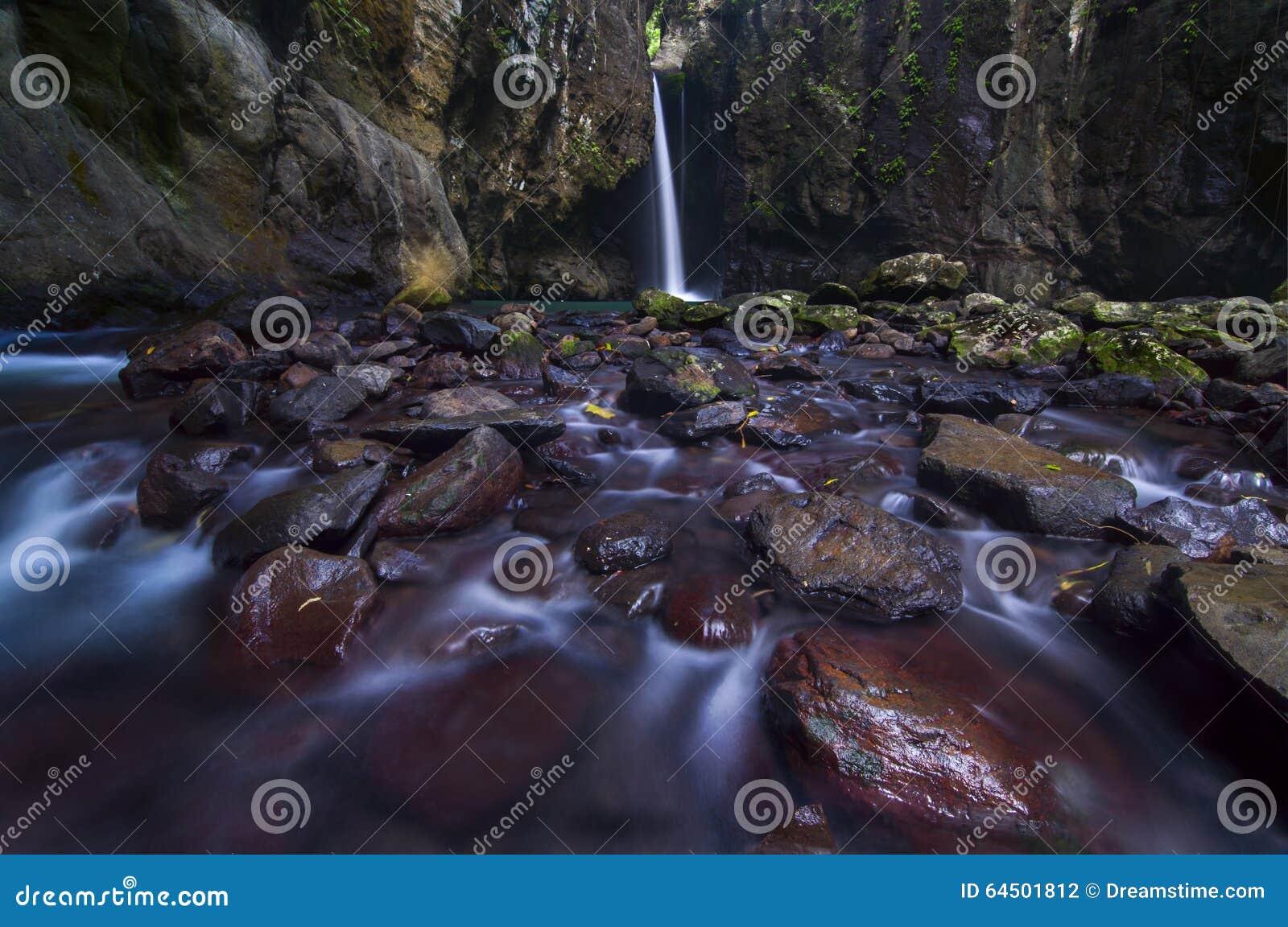 A Red Colored Waterfalls stock photo. Image of magnesium - 64501812