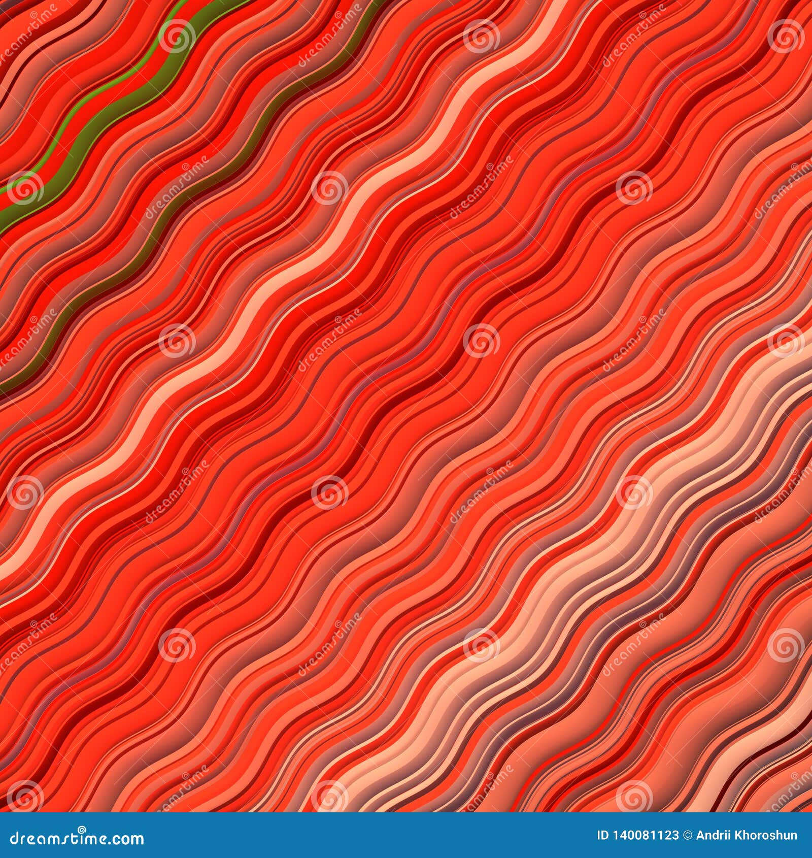 Red Colored Wavy Background. Dynamic Effect. Design Template. Modern ...