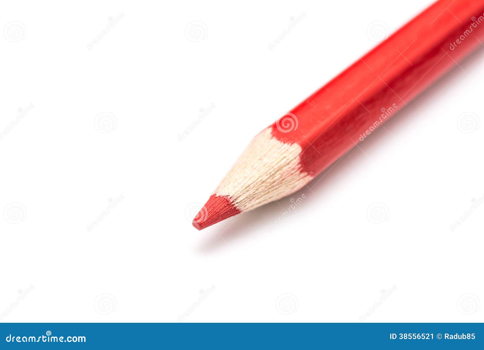 Red Coloring Pencil Isolated Stock Image - Image of crayon, color: 38556521