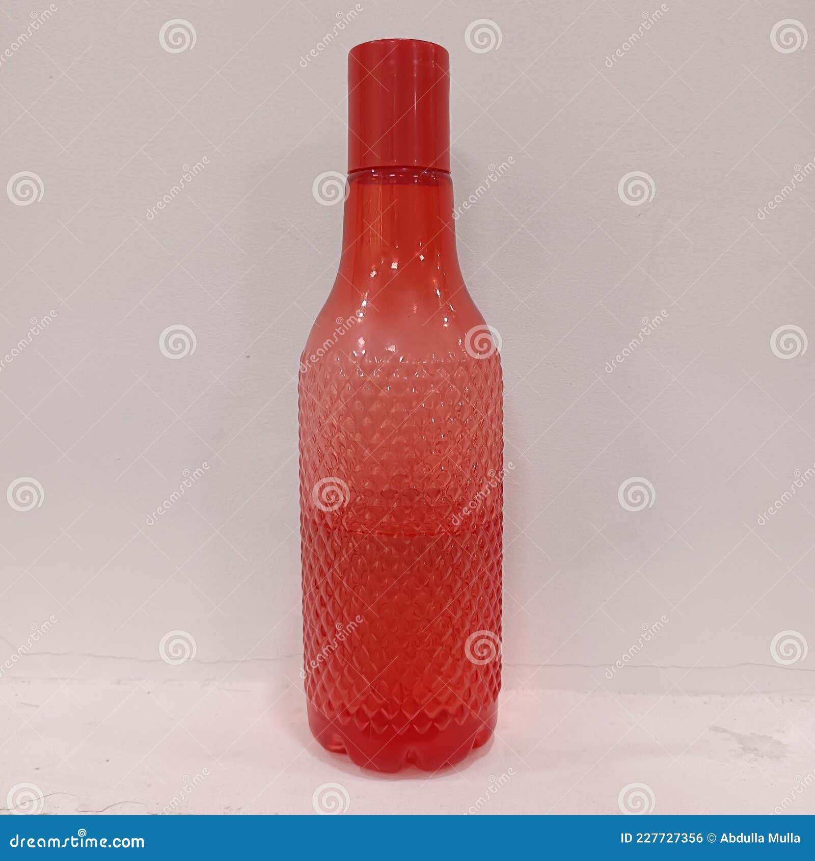 Red Colour Drinking Water Bottle. Stock Photo - Image of water, colour ...
