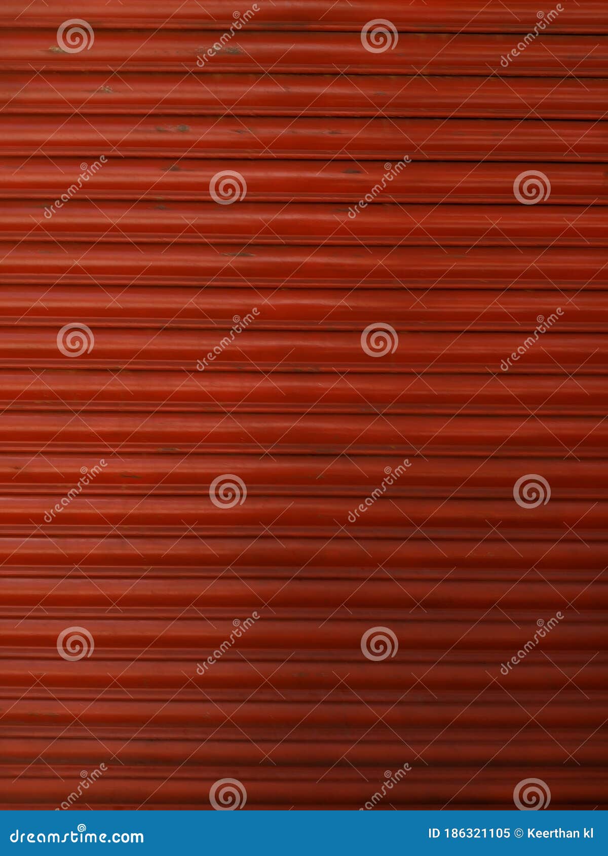 Red Colour Wallpaper with Lines of the Store Shutter Textured ...