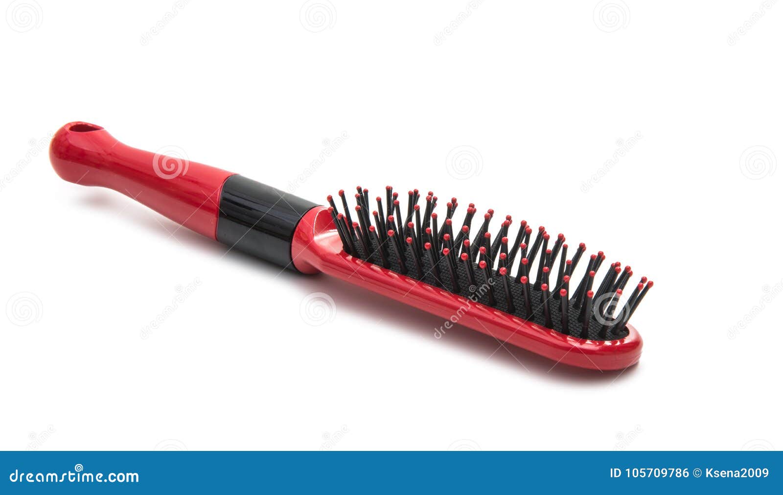 Red comb isolated stock photo. Image of handle, accessory - 105709786
