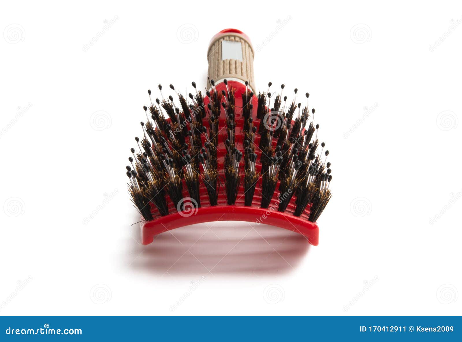 Red comb stock image. Image of brush, isolated, single - 170412911