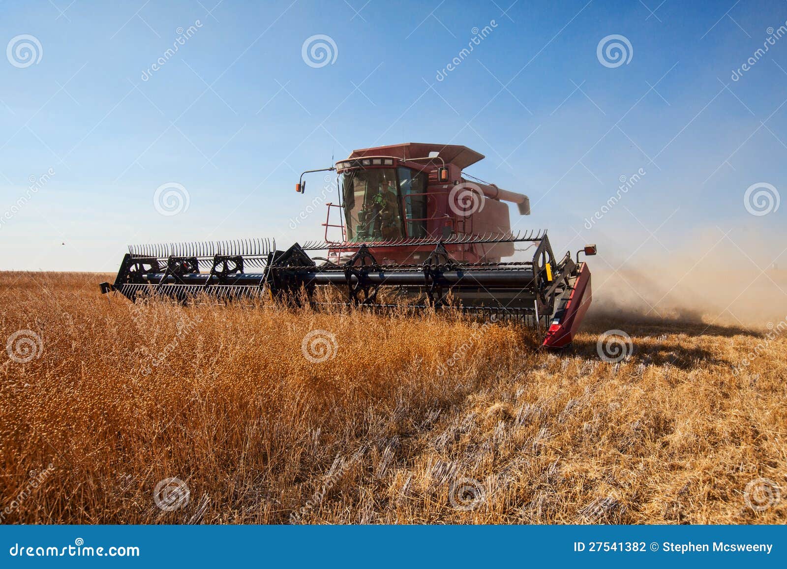 Red combine stock photo. Image of straw, work, flour - 27541382