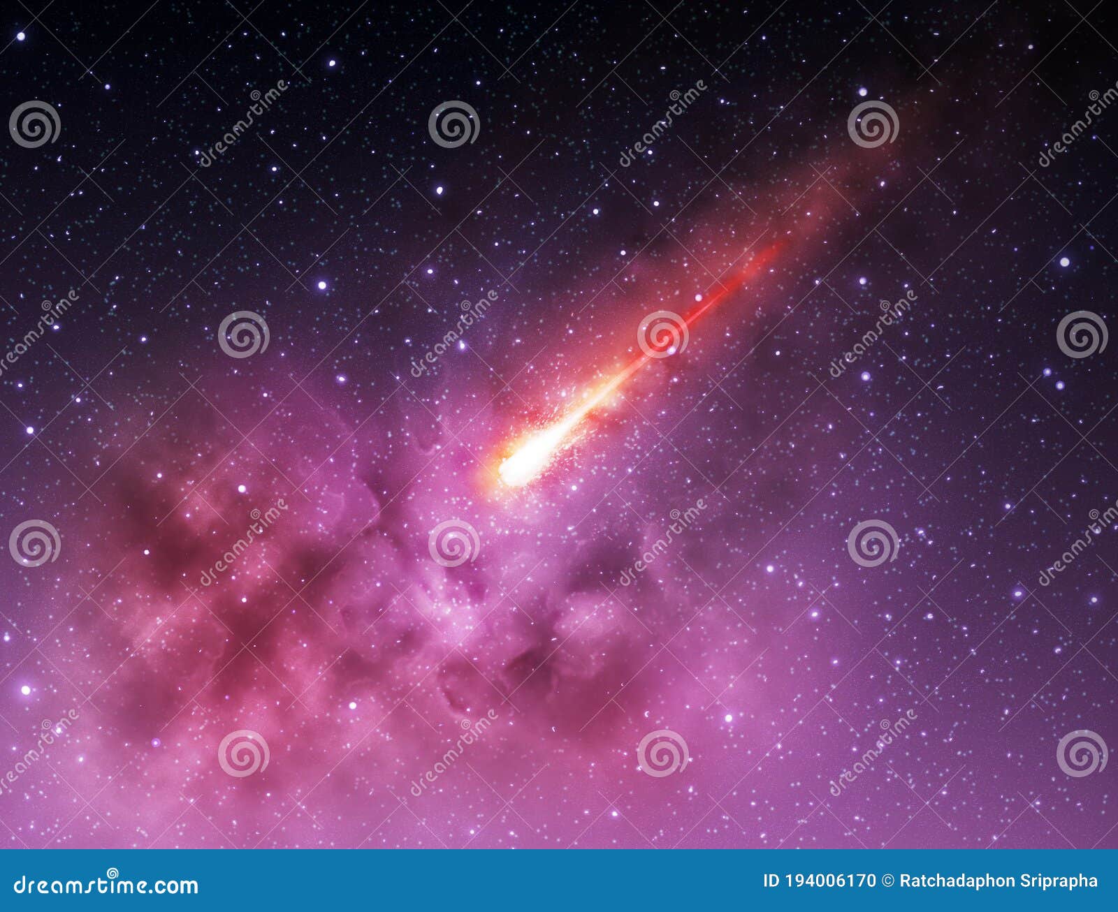 Fall Comet Concept Background, Cartoon Style | CartoonDealer.com #100561299