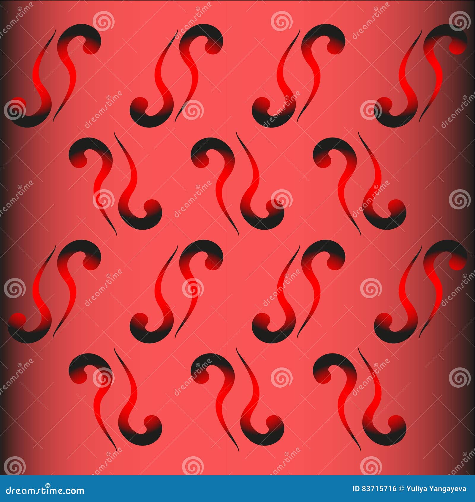 Red commas. stock vector. Illustration of abstract, modern - 83715716