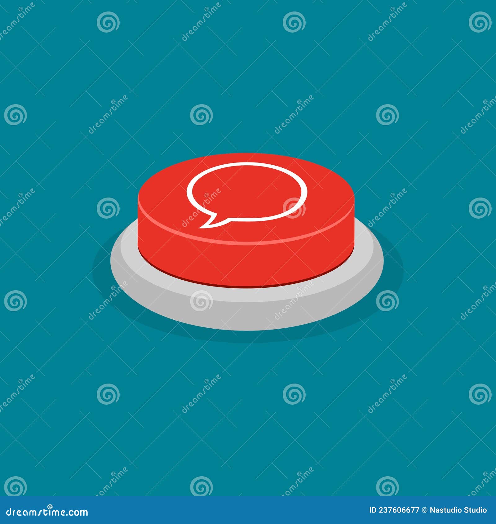 Red Comment Button. the Concept of Giving Opinions. Vector Illustration ...