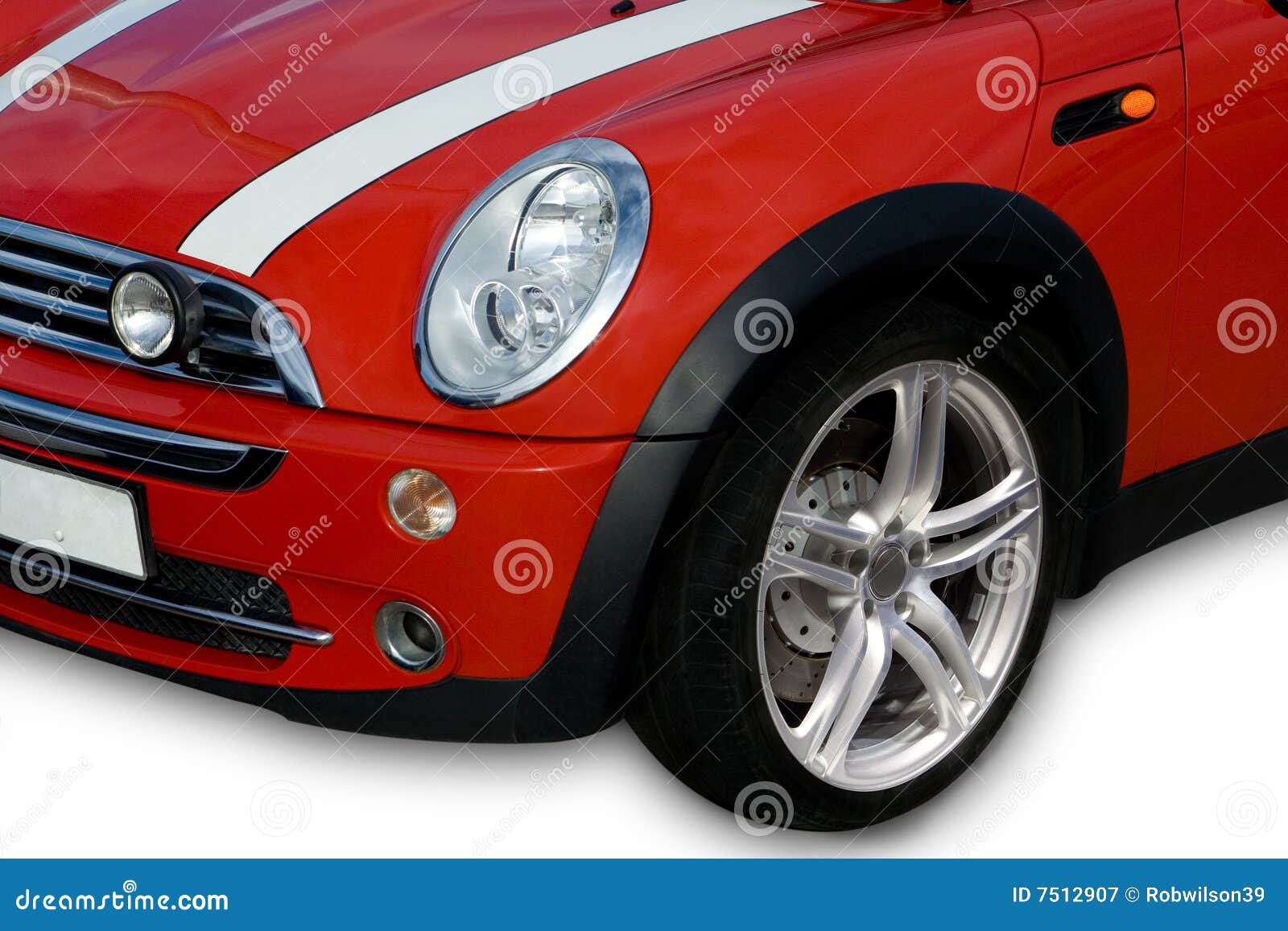Red Compact Car stock image. Image of road, perform, luxury - 7512907