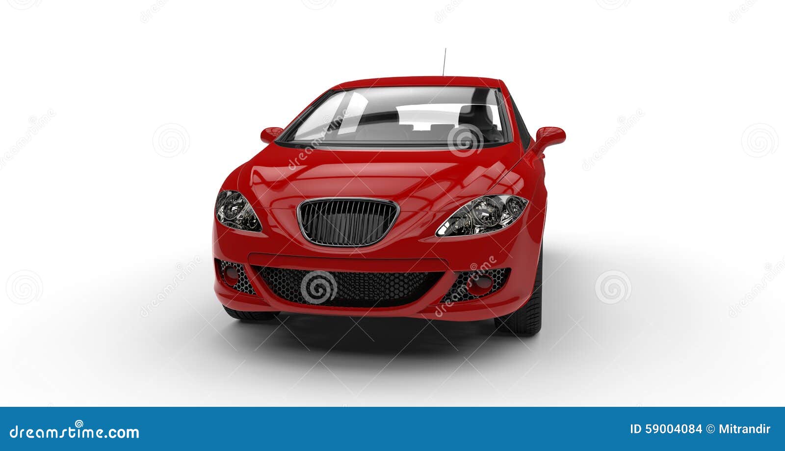 Compact Silver Car Front View Stock Images - 27 Photos