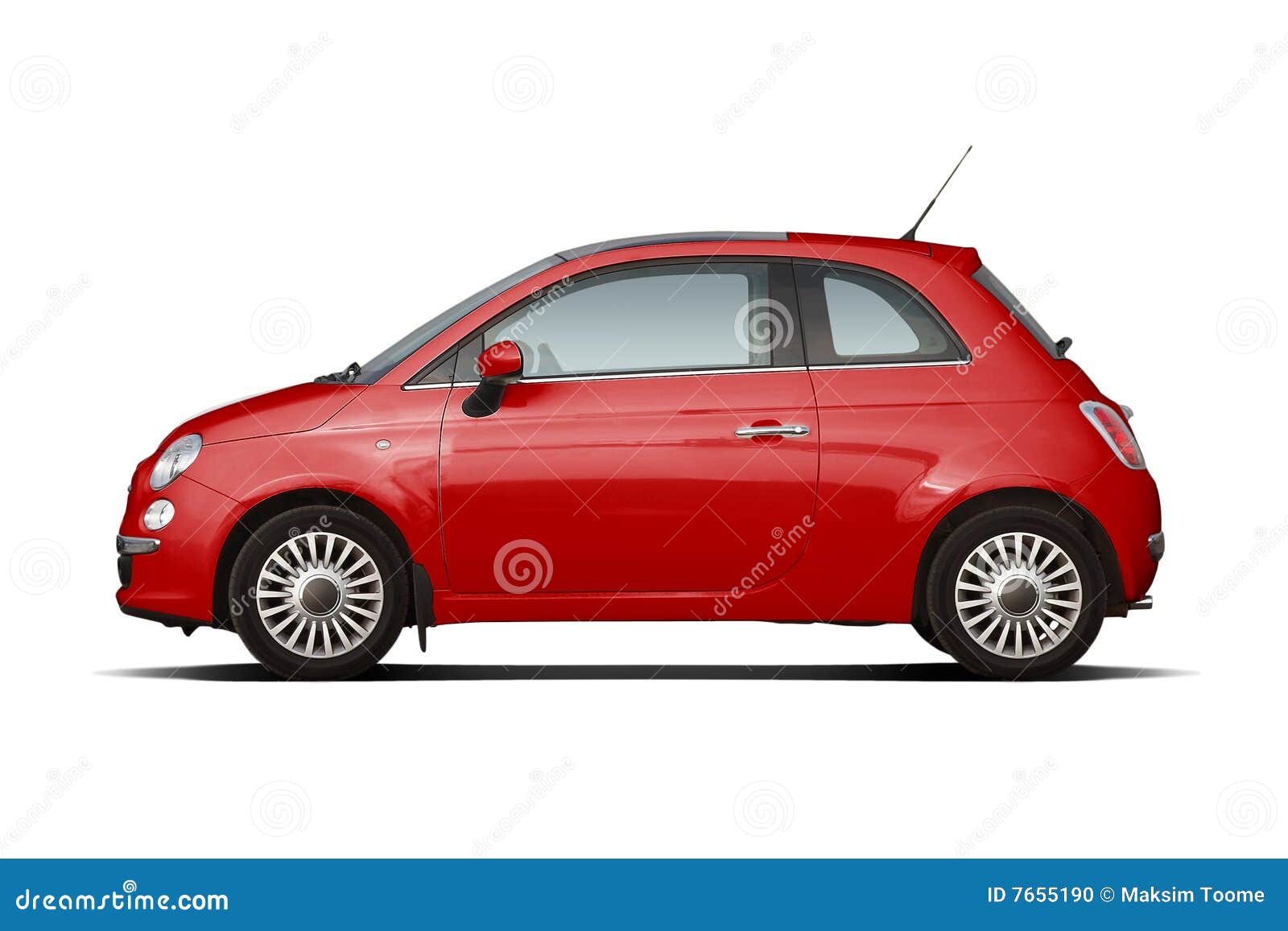 Red compact hatchback stock photo. Image of cute, transport - 7655190