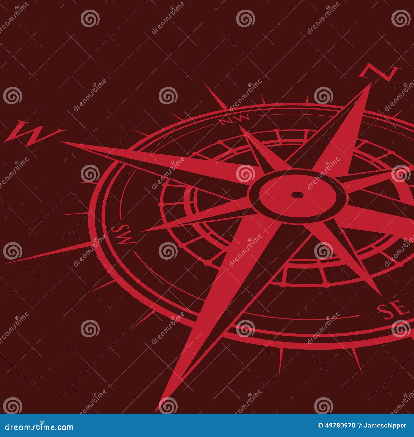 Red compass background stock vector. Illustration of concept - 49780970