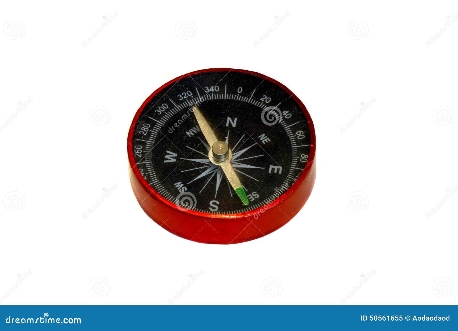 Red Compass Isolated on White Stock Image - Image of guide, compass ...