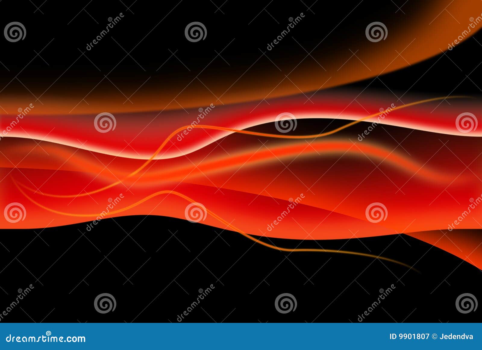 Red Composition on Black Background Stock Illustration - Illustration ...