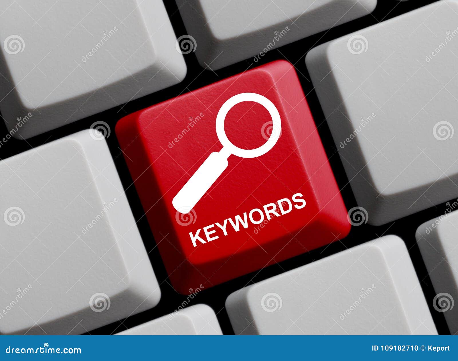 Computer Keyboard: Keywords Stock Photo - Image of keywords ...