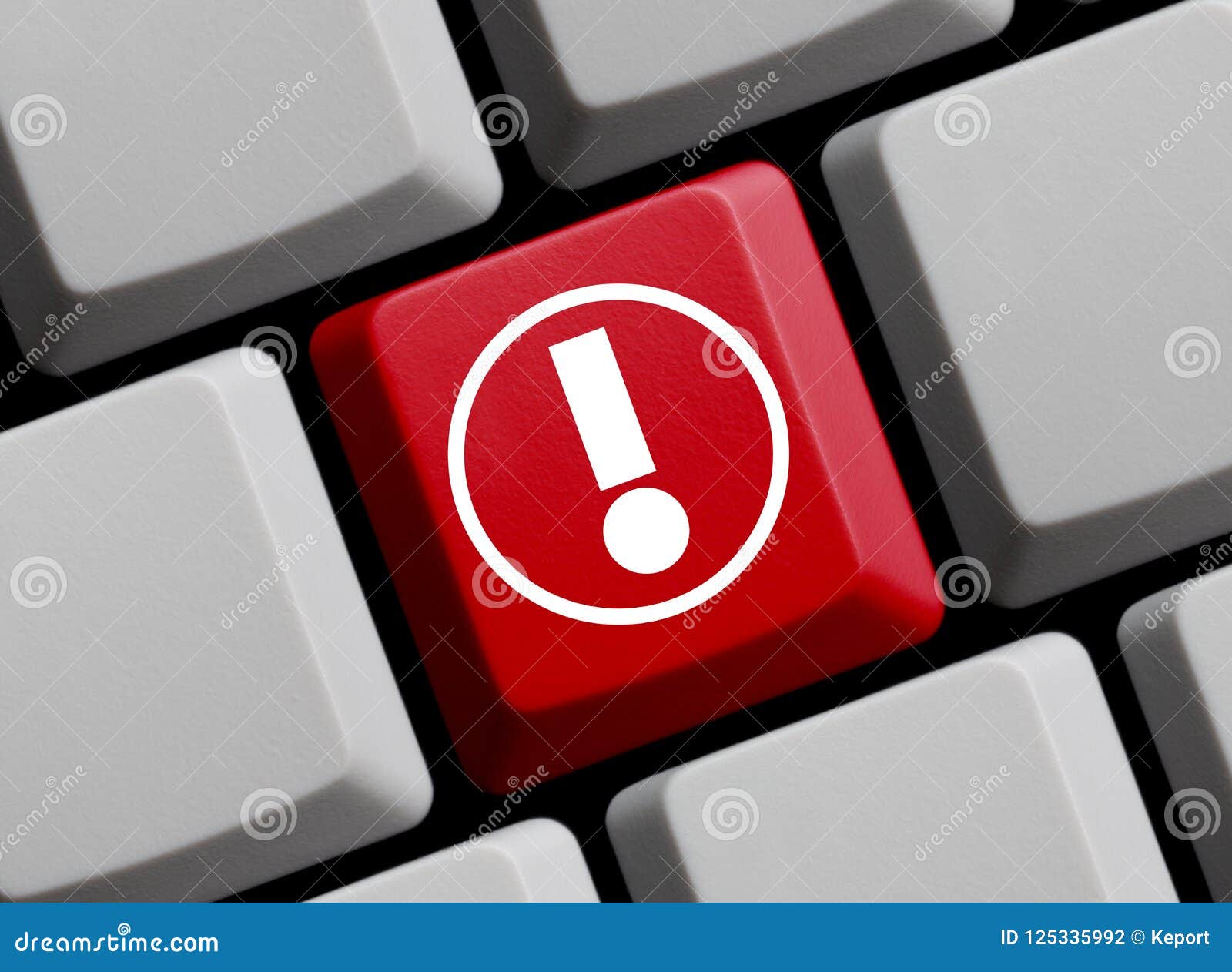 Computer Keyboard: Exklamation Mark Stock Photo - Image of mark ...