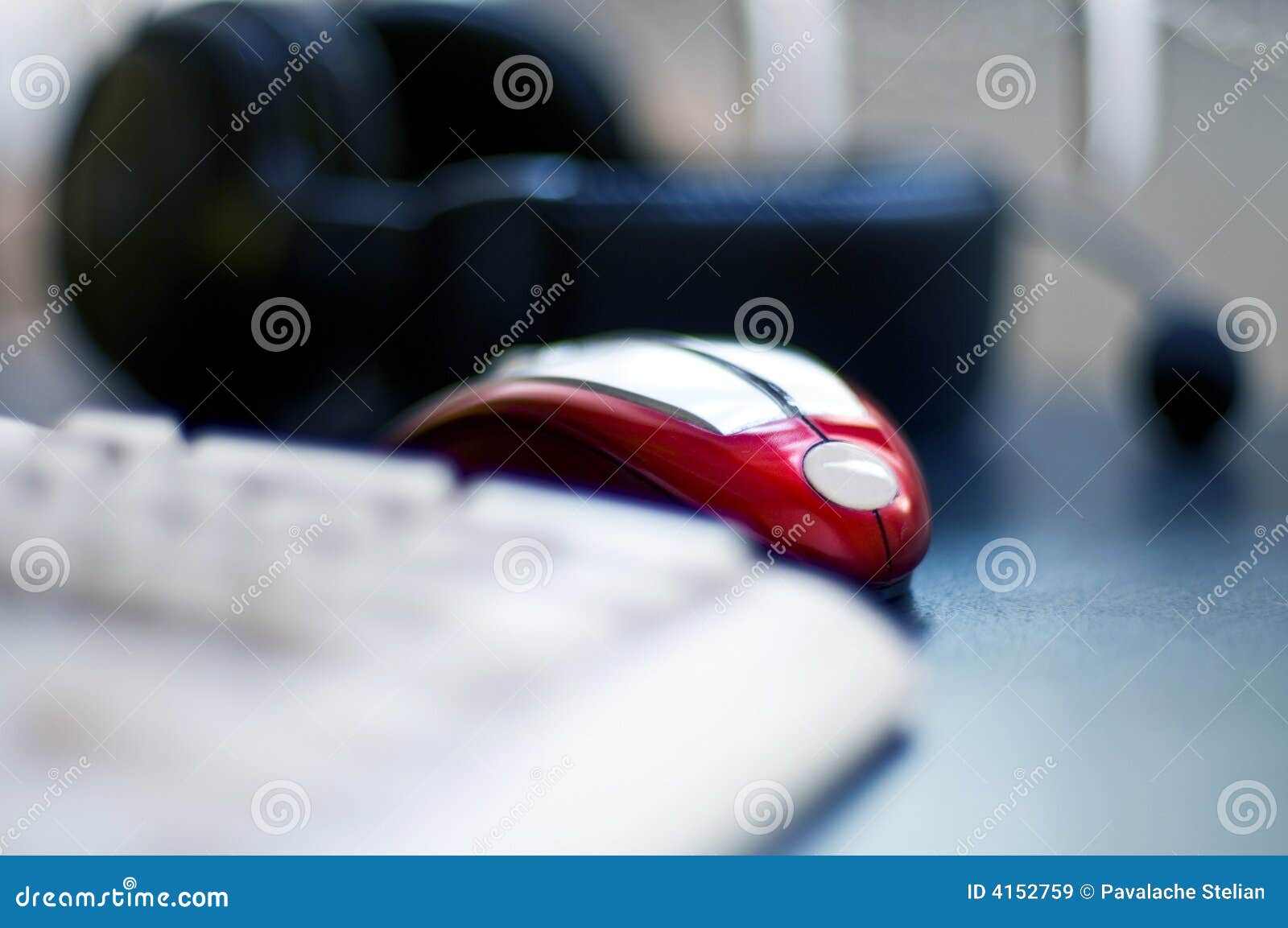 Red computer mouse stock image. Image of computer, device - 4152759
