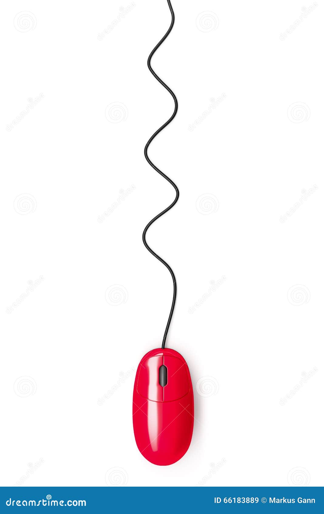 Red computer mouse stock illustration. Illustration of single - 66183889