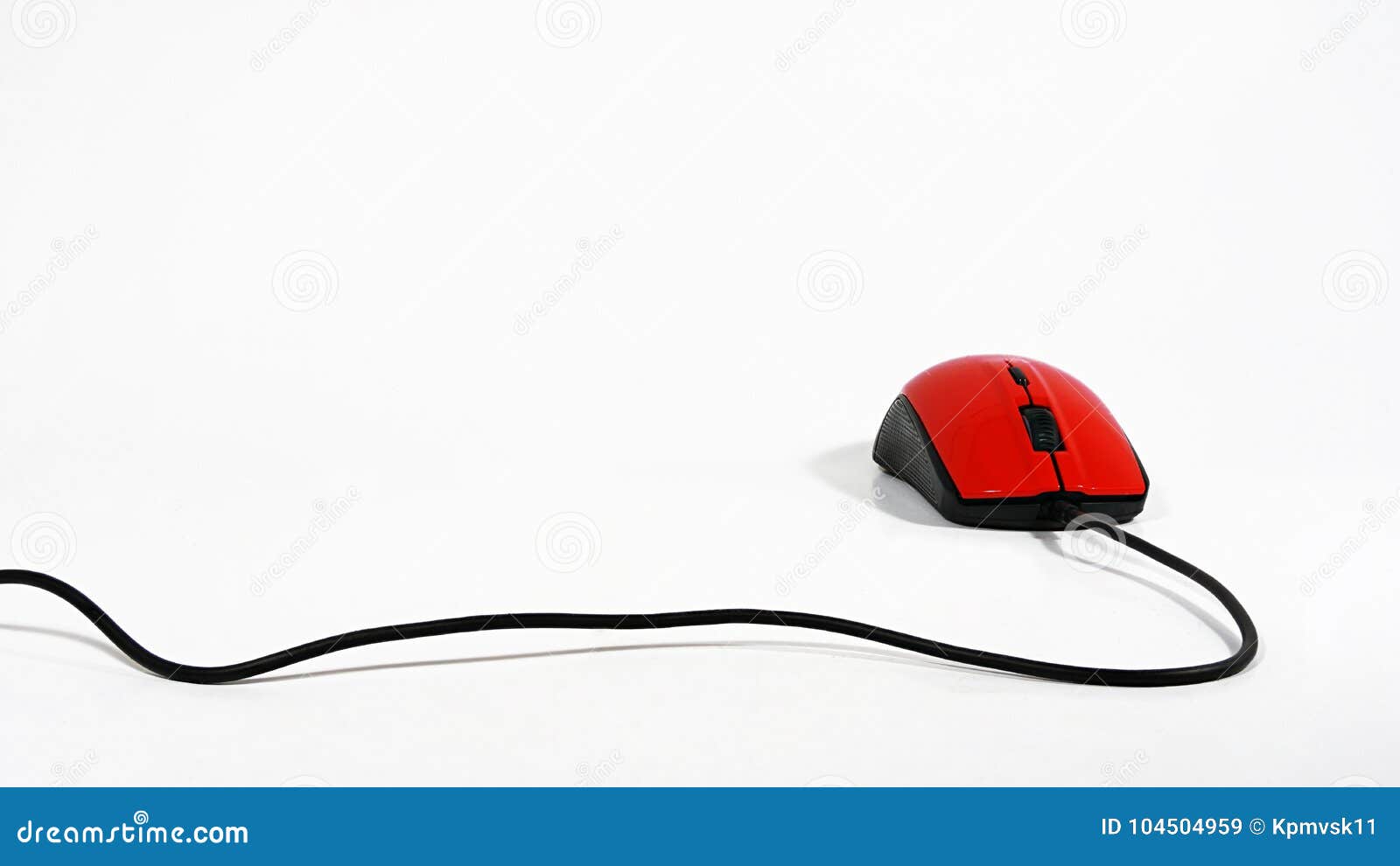 Red computer mouse stock illustration. Illustration of computing ...