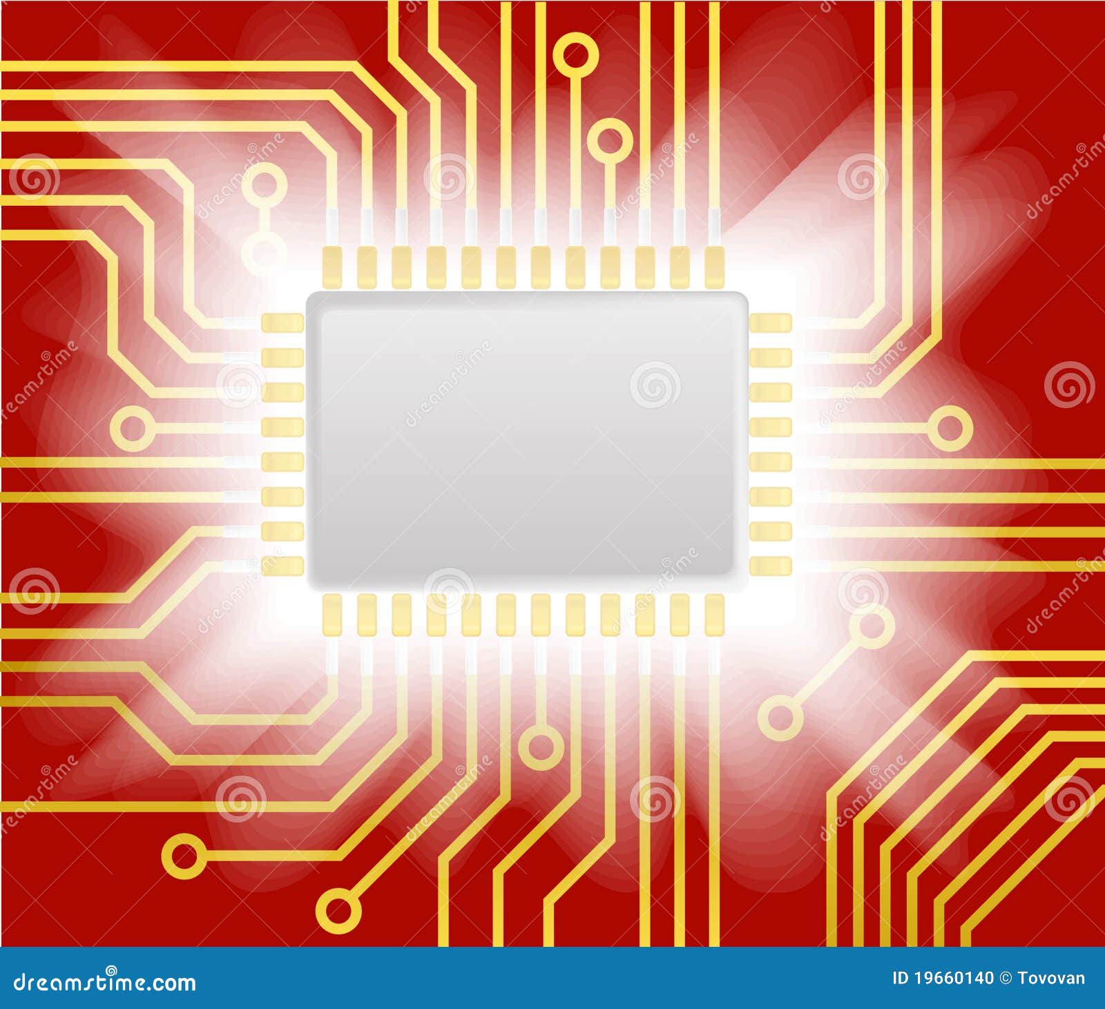 Red Computer Scheme Background Stock Vector - Illustration of advanced ...