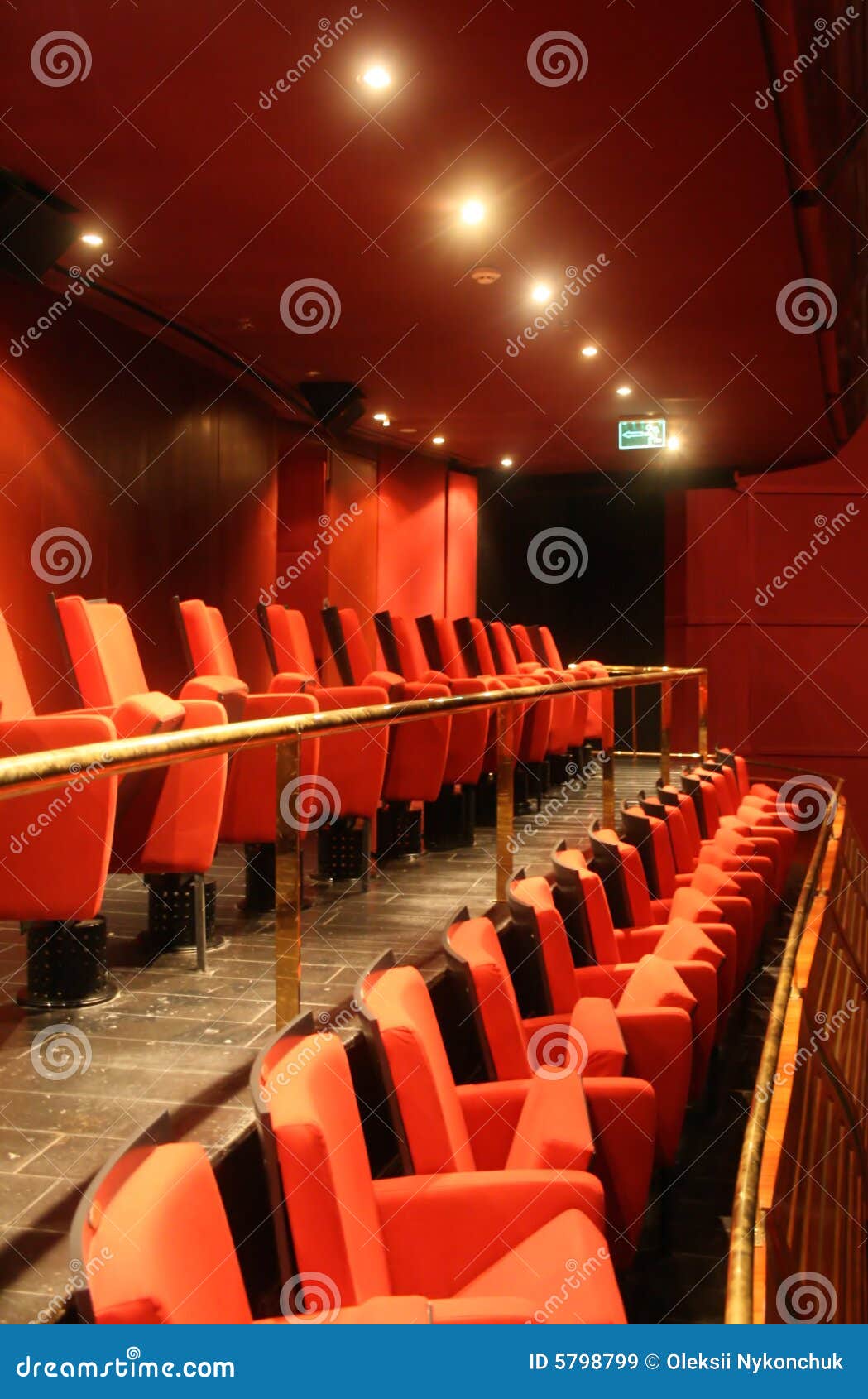 Red concert hall stock image. Image of padded, velvet - 5798799