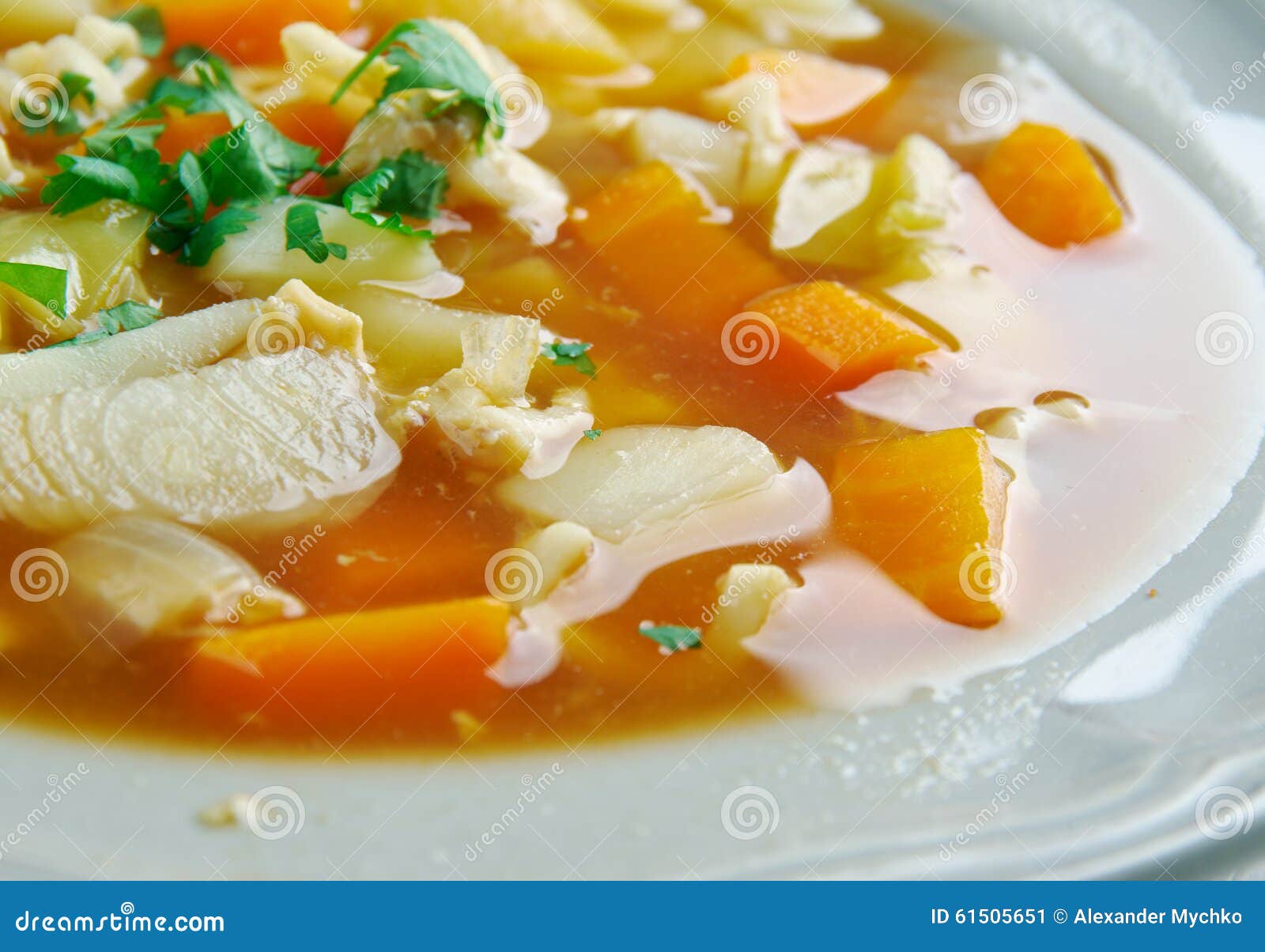 Red Conch Chowder stock image. Image of diet, carrot - 61505651